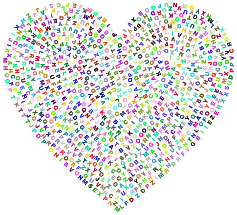 Heart Alphabet Clip Art Image - ClipSafari