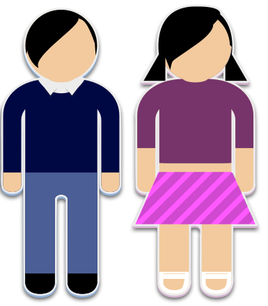Two People Standing Together Clip Art Image - ClipSafari