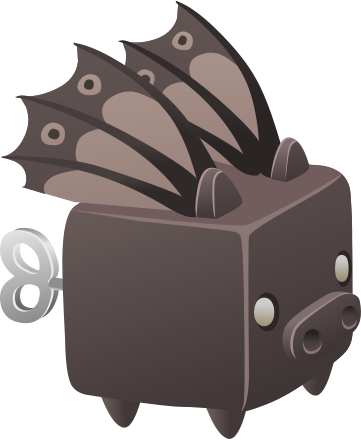 Cube Butterfly Pig Clip Art Image - ClipSafari
