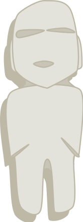 A cartoon character standing in front of a wall Clip Art Image - ClipSafari