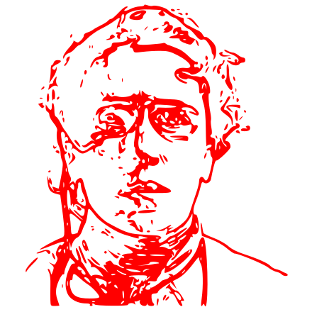 Red Outline of Man Clip Art Image - ClipSafari