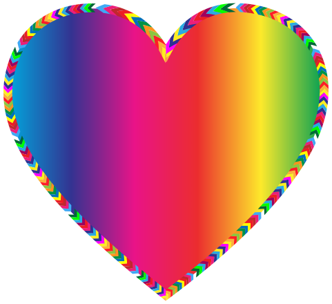 Rainbow Heart Clip Art Image - ClipSafari