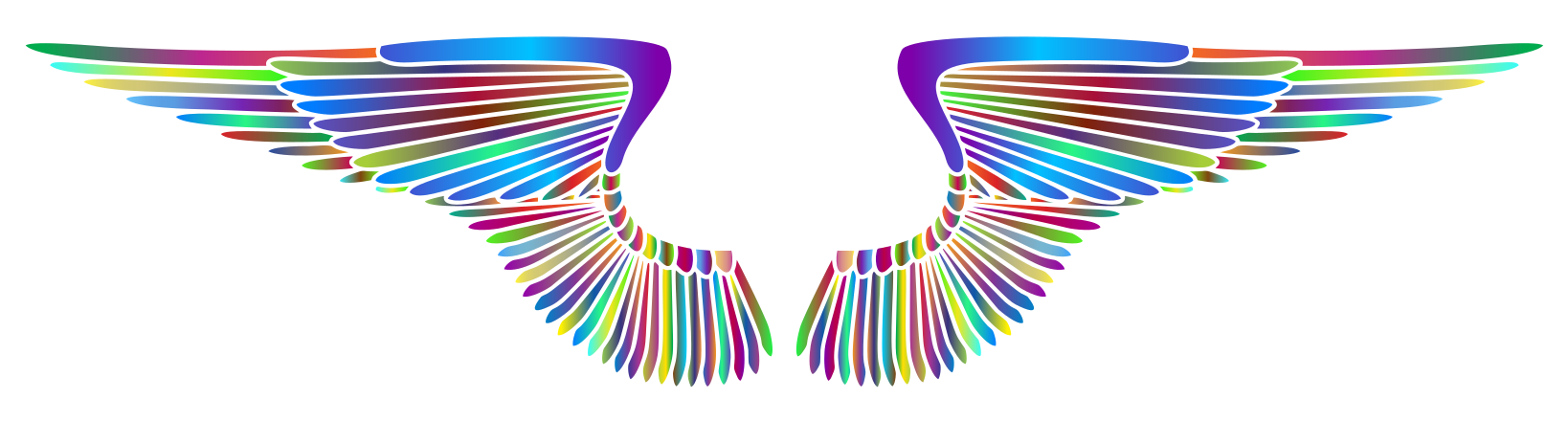 Rainbow Wings Clip Art Image - ClipSafari