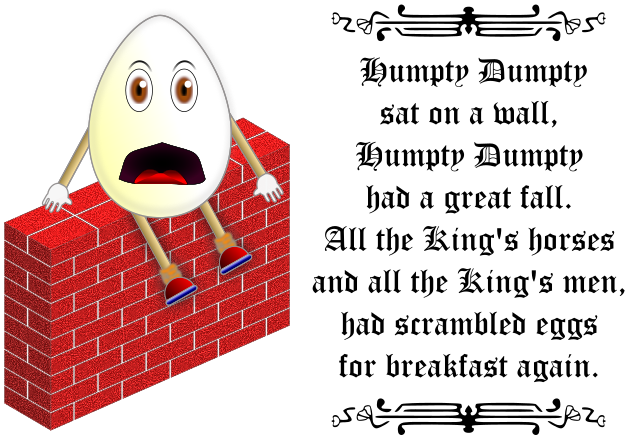 Humpty Dumpty Parody Clip Art Image - ClipSafari