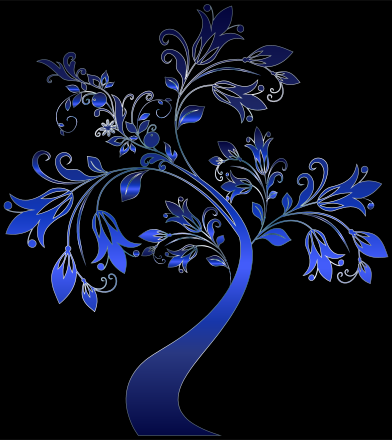 Blue Tree Clip Art Image - ClipSafari