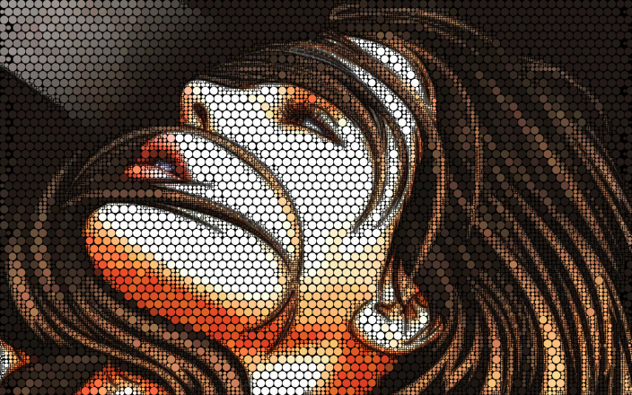 Pixelated Woman Clip Art Image - ClipSafari