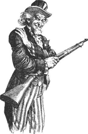 Uncle Sam with a Gun Clip Art Image - ClipSafari