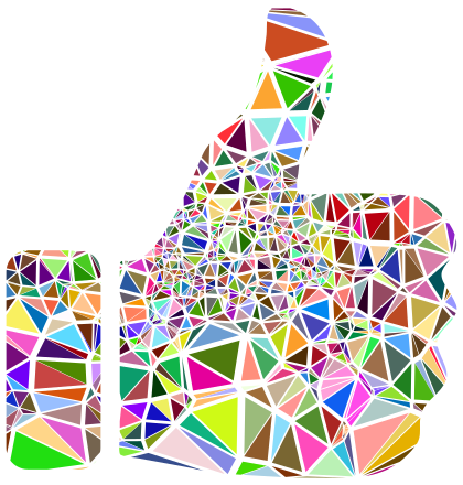Colorful Thumbs Up Clip Art Image - ClipSafari