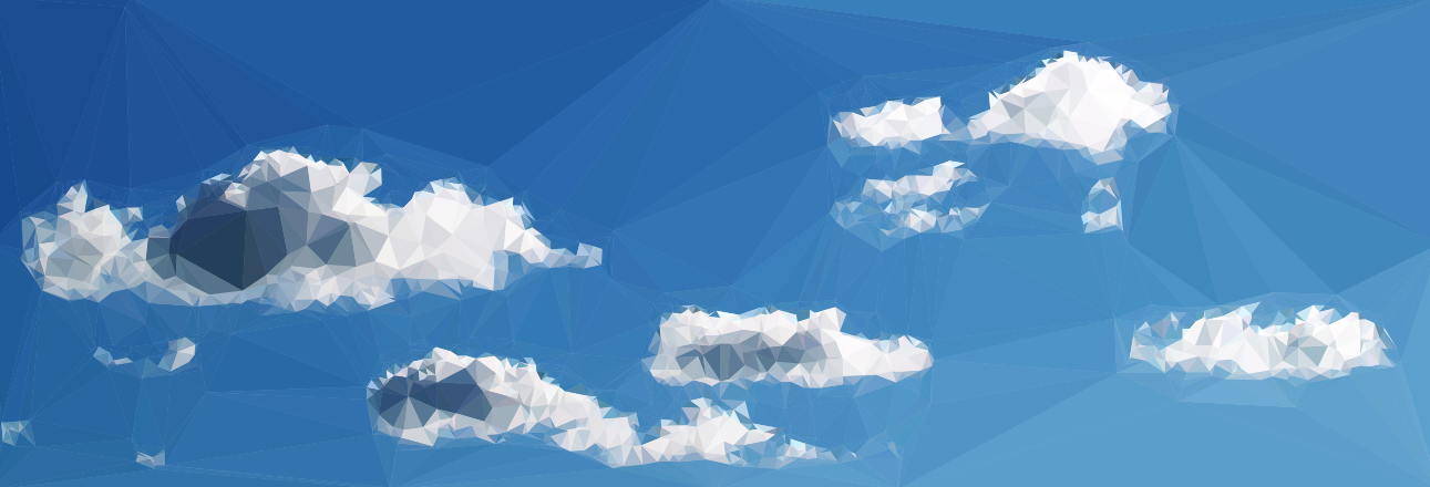 Low Poly Cloudy Sky Clip Art Image - ClipSafari