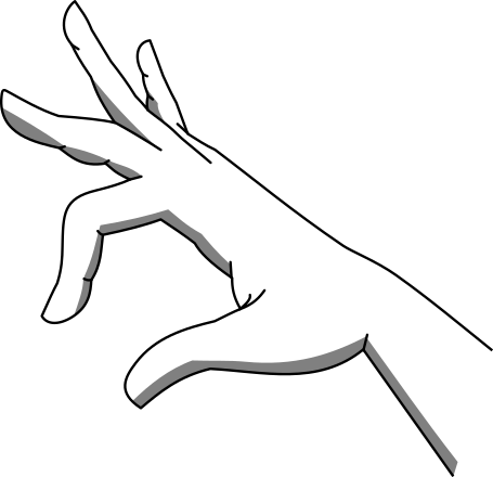 Hand Outline Clip Art Image - ClipSafari