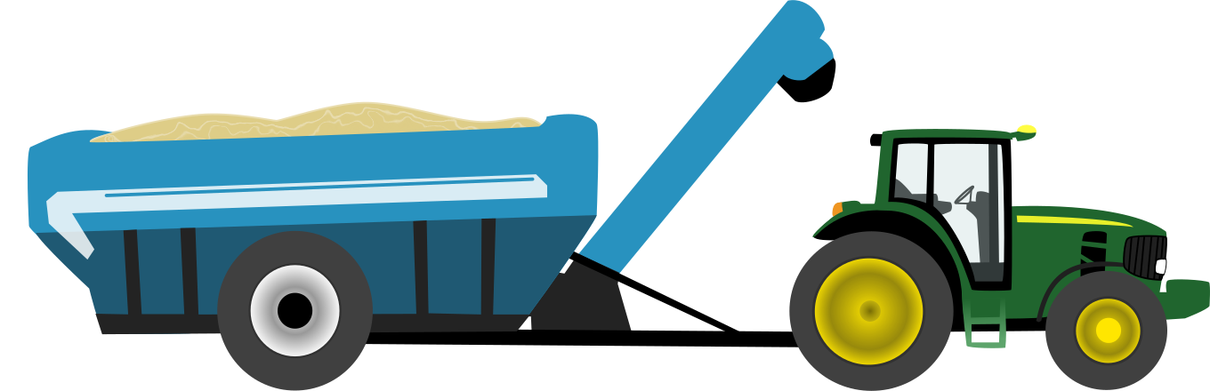 Tractor Pulling Grain Cart Clip Art Image - ClipSafari