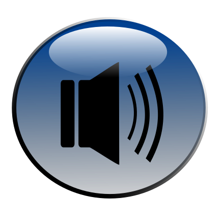 Blue Audio Icon Clip Art Image - ClipSafari