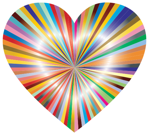 Colorful Heart Clip Art Image - ClipSafari