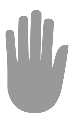 Gray Hand Print Clip Art Image - ClipSafari