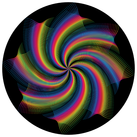 Rainbow Spiral Clip Art Image - ClipSafari