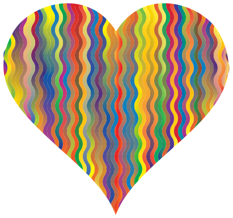 Rainbow Heart Clip Art Image - ClipSafari