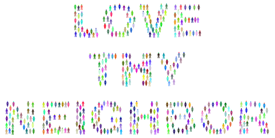 Love thy neighbor Clip Art Image - ClipSafari