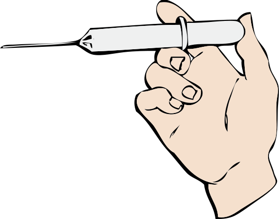 Hand Holding Syringe Clip Art Image - ClipSafari