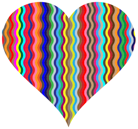 Rainbow Heart Clip Art Image - ClipSafari