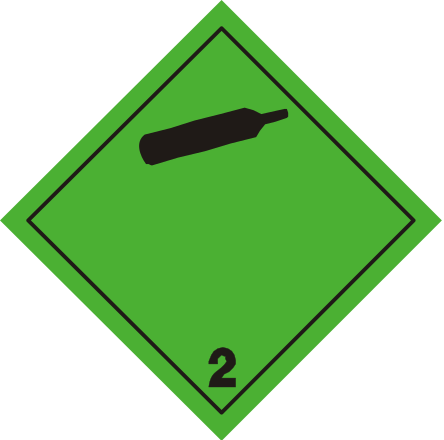 ADR pictogram 2.2-Non-toxic and non-flammable gases Clip Art Image ...