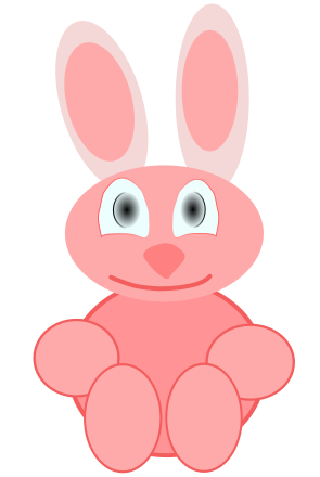 Pink Bunny Clip Art Image - ClipSafari