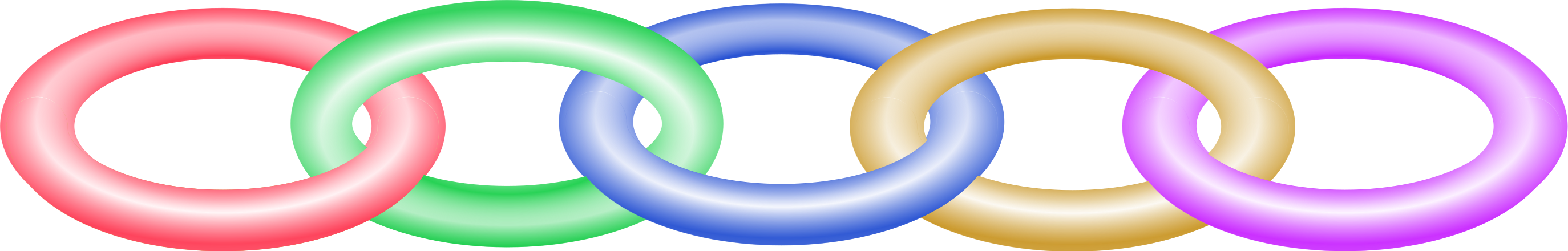 Interlinked Rainbow Chain Clip Art Image - ClipSafari