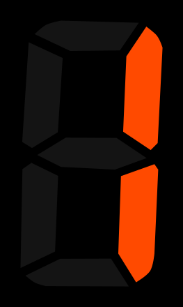 7 segment display - 1 Clip Art Image - ClipSafari