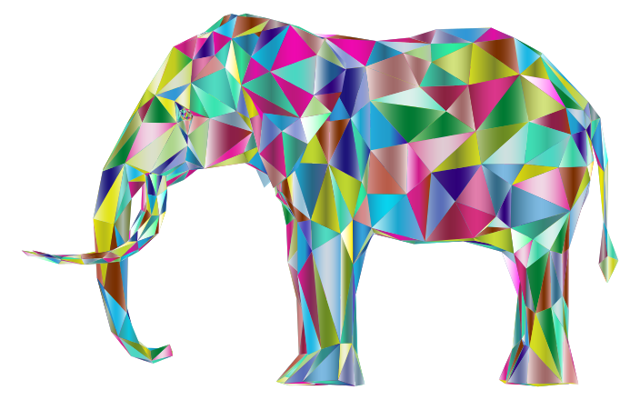 Colorful Elephant Clip Art Image - ClipSafari