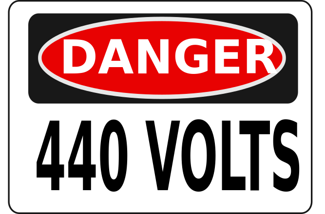 Danger 440 Volts Clip Art Image - ClipSafari