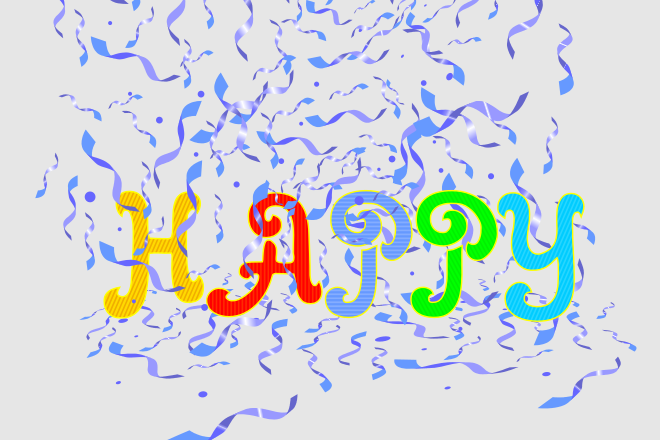 Happy Letters Clip Art Image - ClipSafari