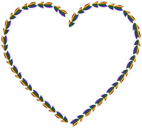 Rainbow Heart Clip Art Image - ClipSafari