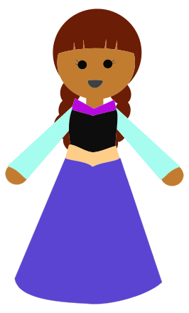 Girl In A Dress Clip Art Image - ClipSafari