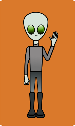 Waving Alien Clip Art Image - ClipSafari