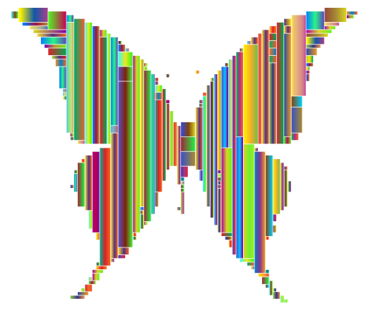 Colorful Butterfly Art Clip Art Image - ClipSafari