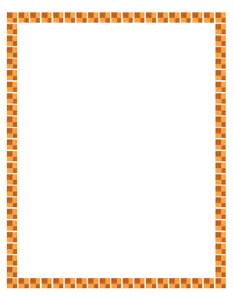 Orange and White Checkered Border Clip Art Image - ClipSafari
