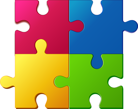 Rainbow Jigsaw Puzzle Pieces Clip Art Image - ClipSafari