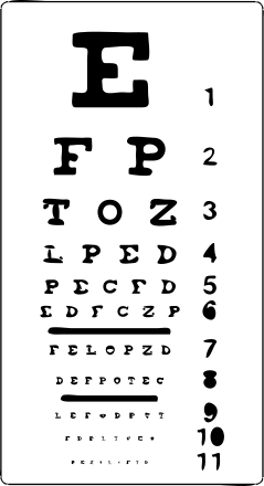 Eye Chart Clip Art Image - ClipSafari
