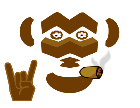 Funky Monkey Clip Art Image - ClipSafari