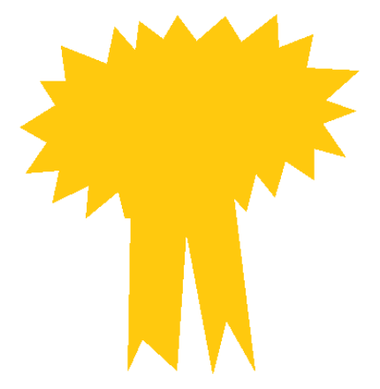 Yellow Award Ribbon Clip Art Image - ClipSafari