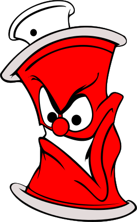 Angry Red Spray Paint Can Clip Art Image - ClipSafari