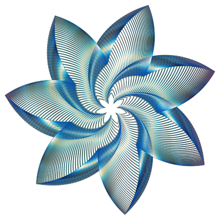 Blue Flower Design Clip Art Image - ClipSafari