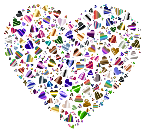 Colorful Heart Clip Art Image - ClipSafari