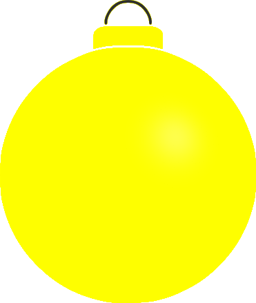 Yellow bauble Clip Art Image - ClipSafari