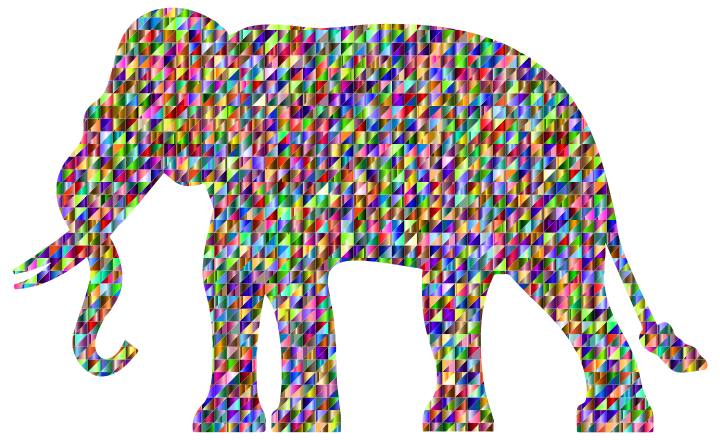 Colorful Elephant Clip Art Image - ClipSafari