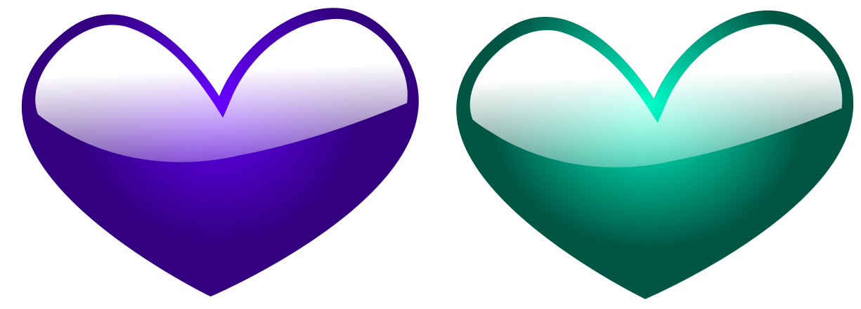Heart Pair Clip Art Image - ClipSafari