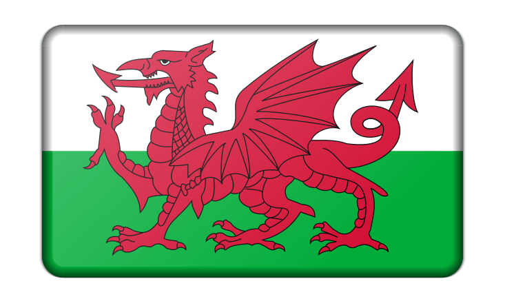 Flag of Wales (bevelled) Clip Art Image - ClipSafari