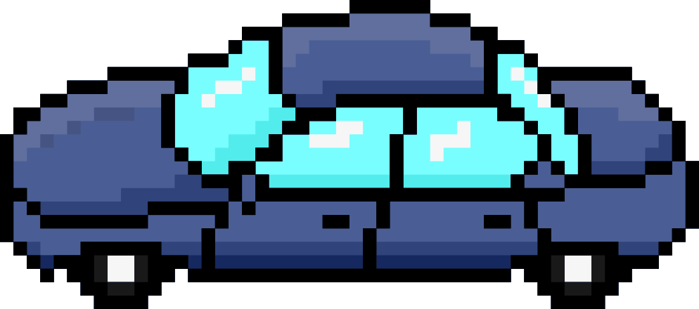 Pixelated Car Clip Art Image - ClipSafari