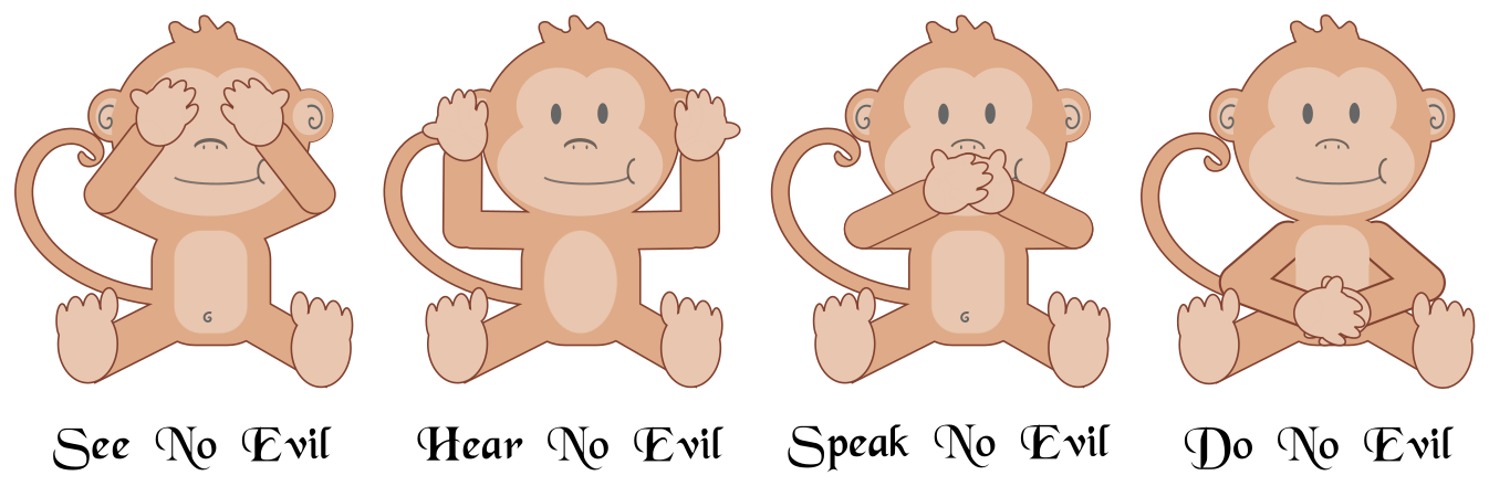 Four Monkeys Clip Art Image - ClipSafari