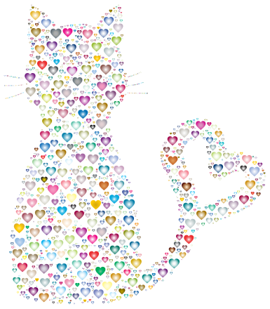 Heart Cat Clip Art Image - ClipSafari