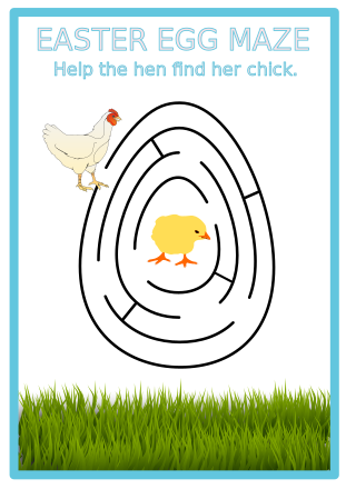 Easter Egg Maze Clip Art Image - ClipSafari